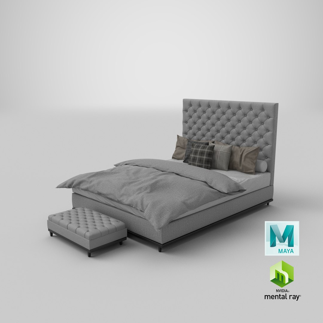 Bed 3D Model - TurboSquid 1840499