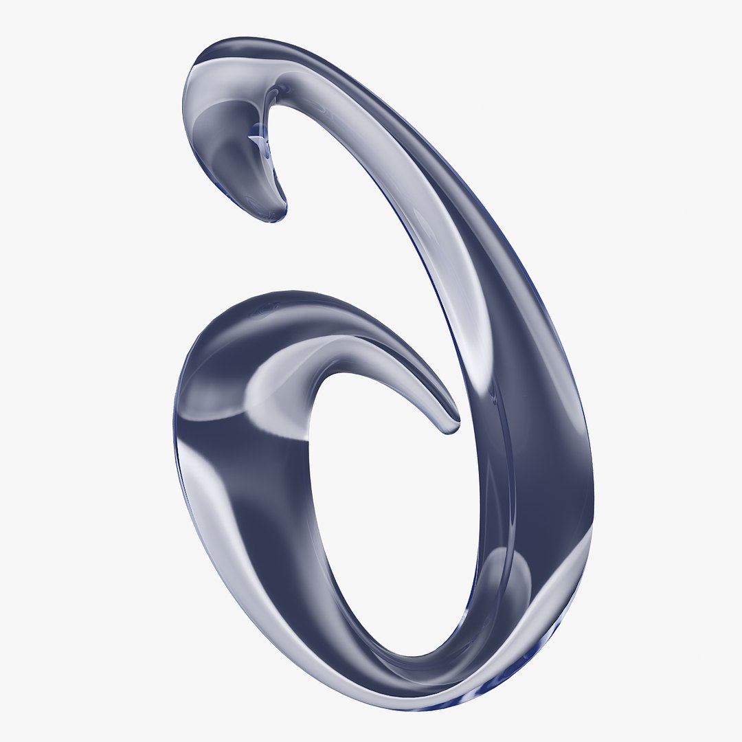 Calligraphic Digit 6 Number Model - TurboSquid 1389336