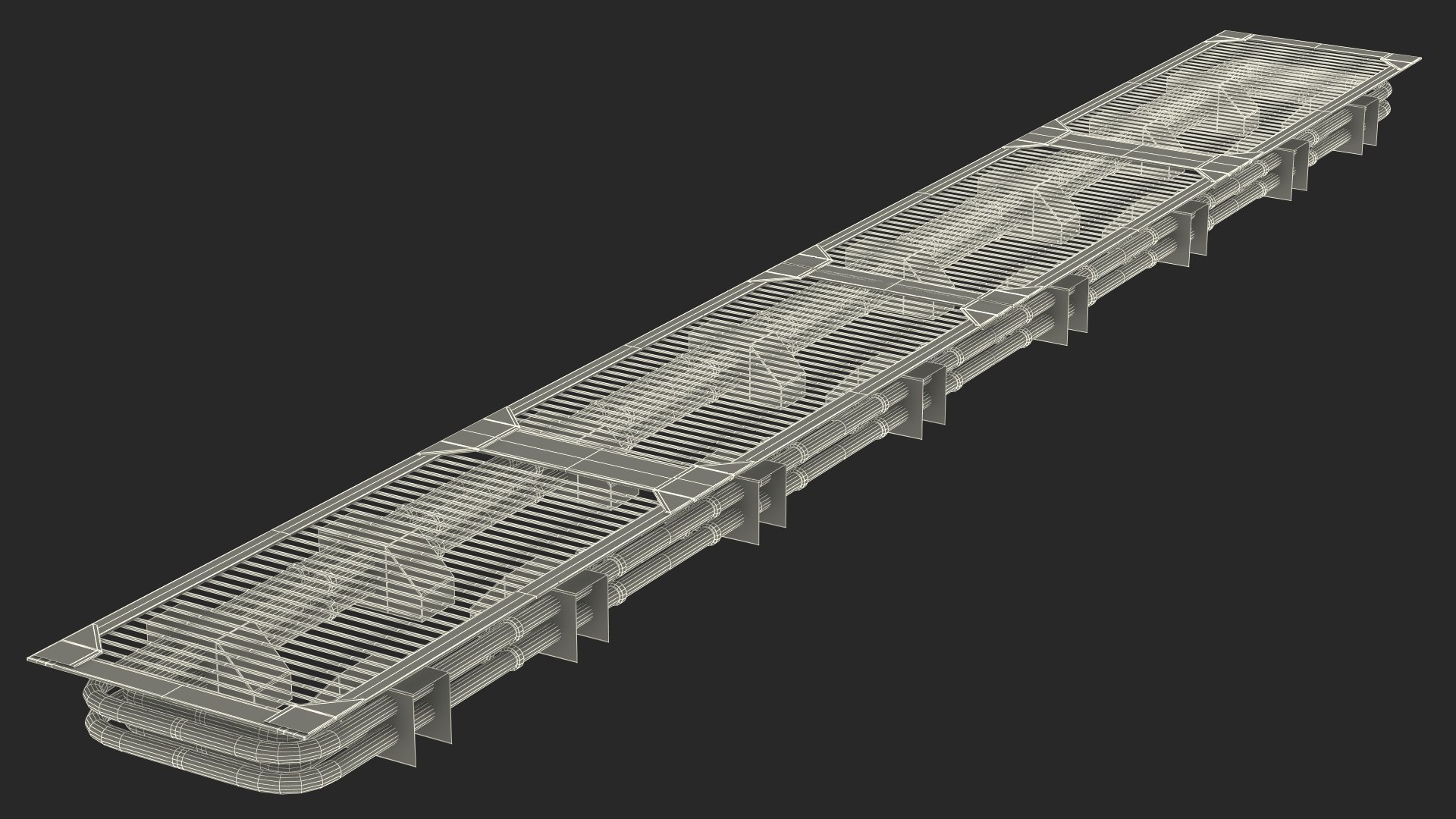 Industrial Steel Grating Walkway 3D - TurboSquid 2206324