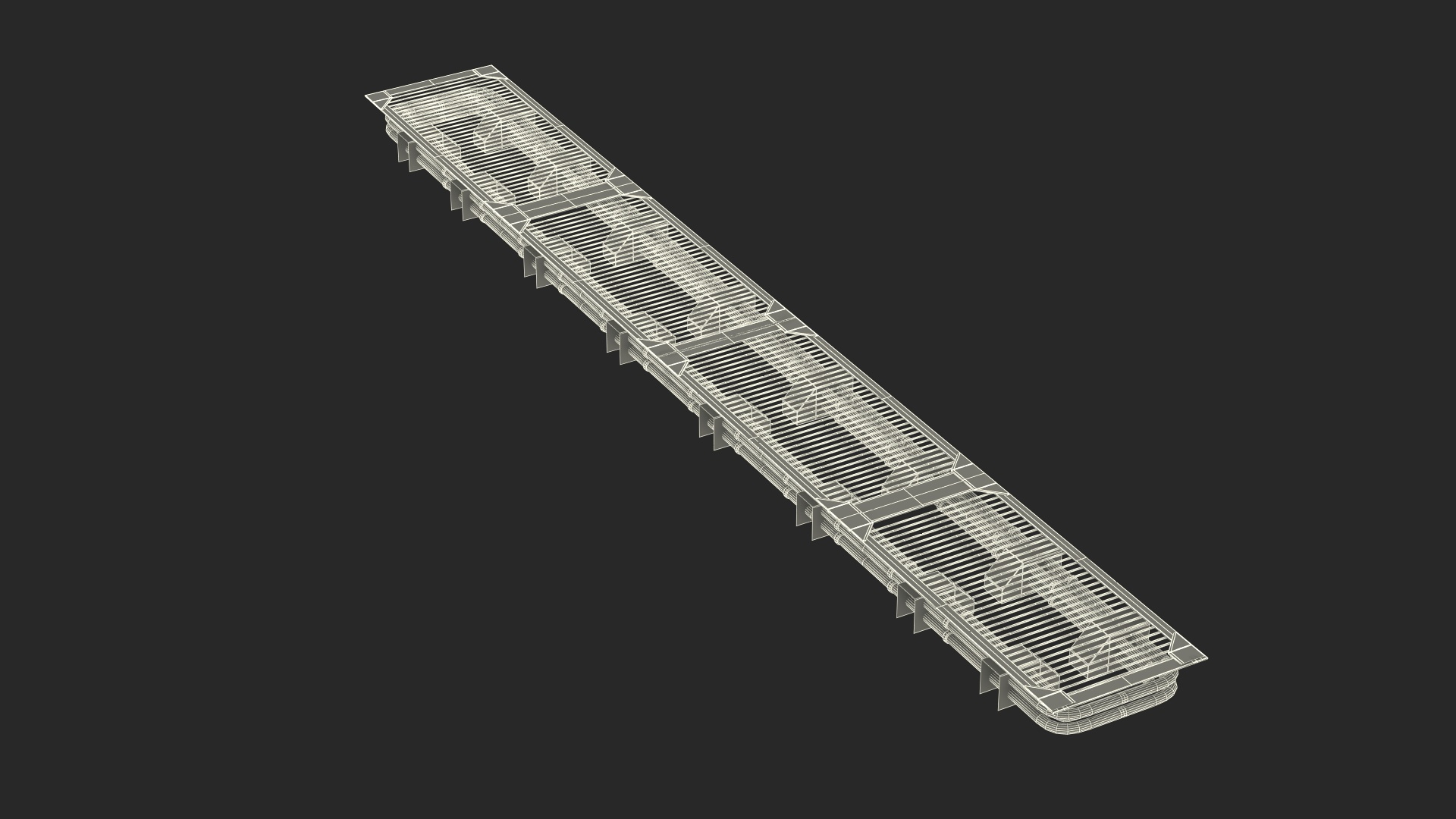 Industrial Steel Grating Walkway 3D - TurboSquid 2206324