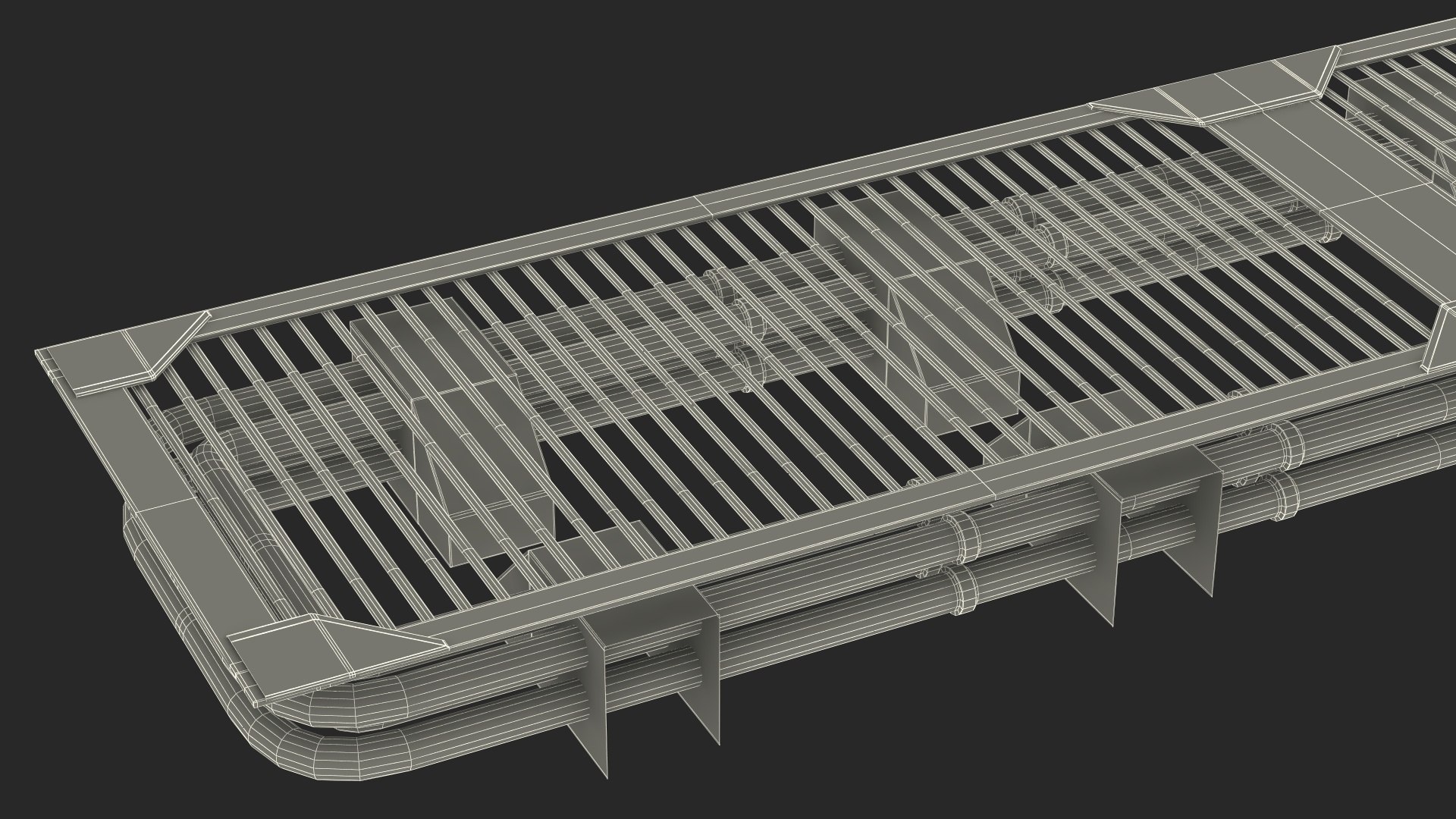 Industrial Steel Grating Walkway 3D - TurboSquid 2206324