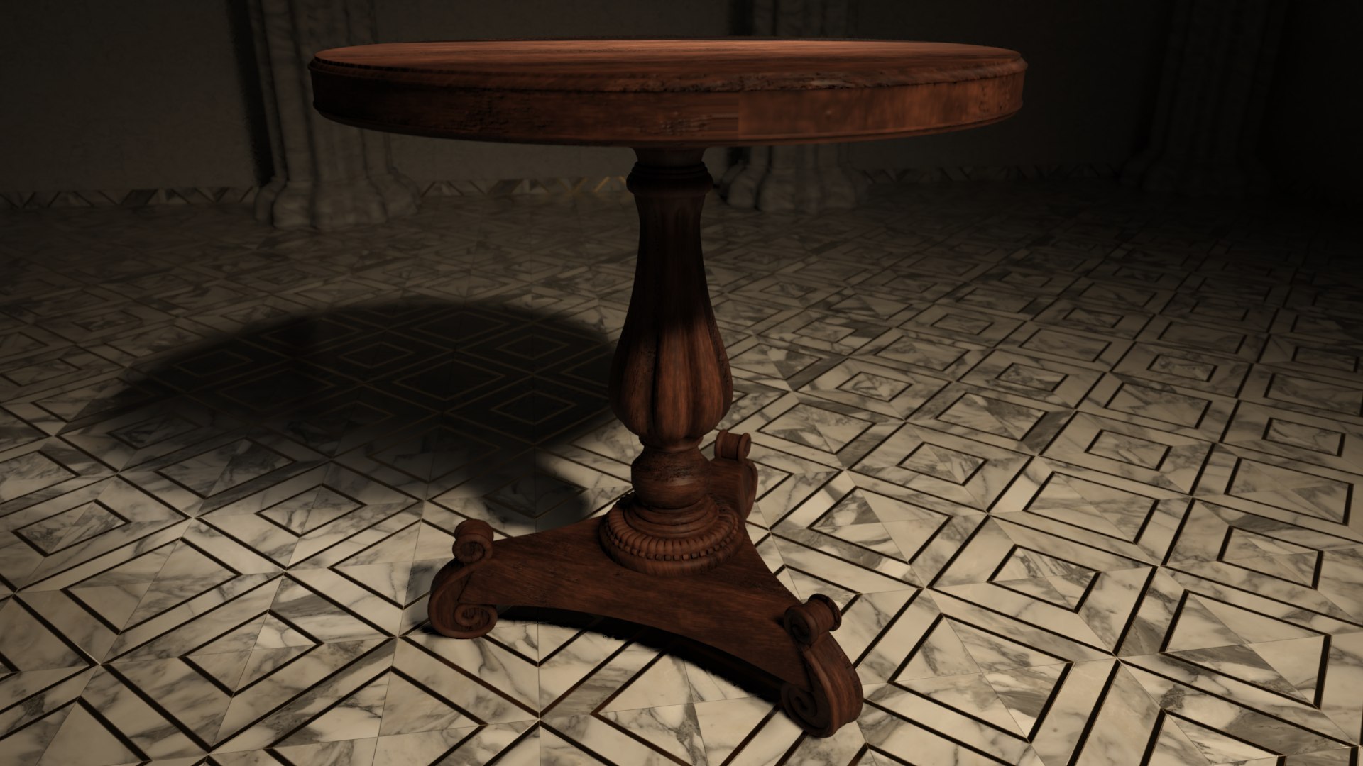 3D Classical Coffee Table A - TurboSquid 2032543