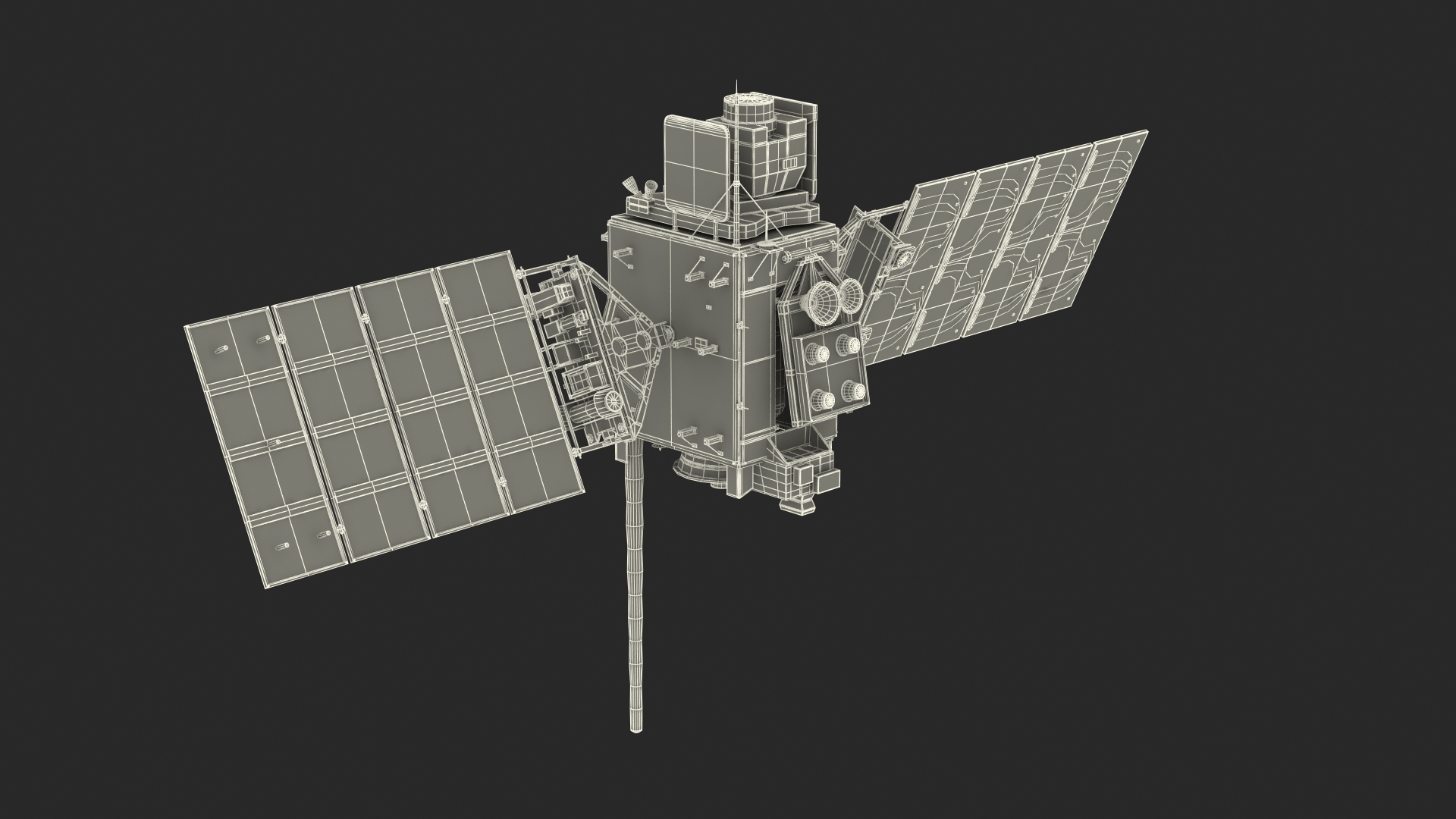 3D GOES-R Satellite Double Panel Model - TurboSquid 2412614