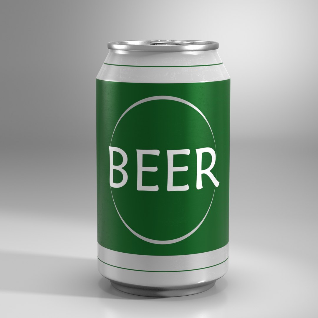 Beer Can Detailed 3D Model - TurboSquid 1841182