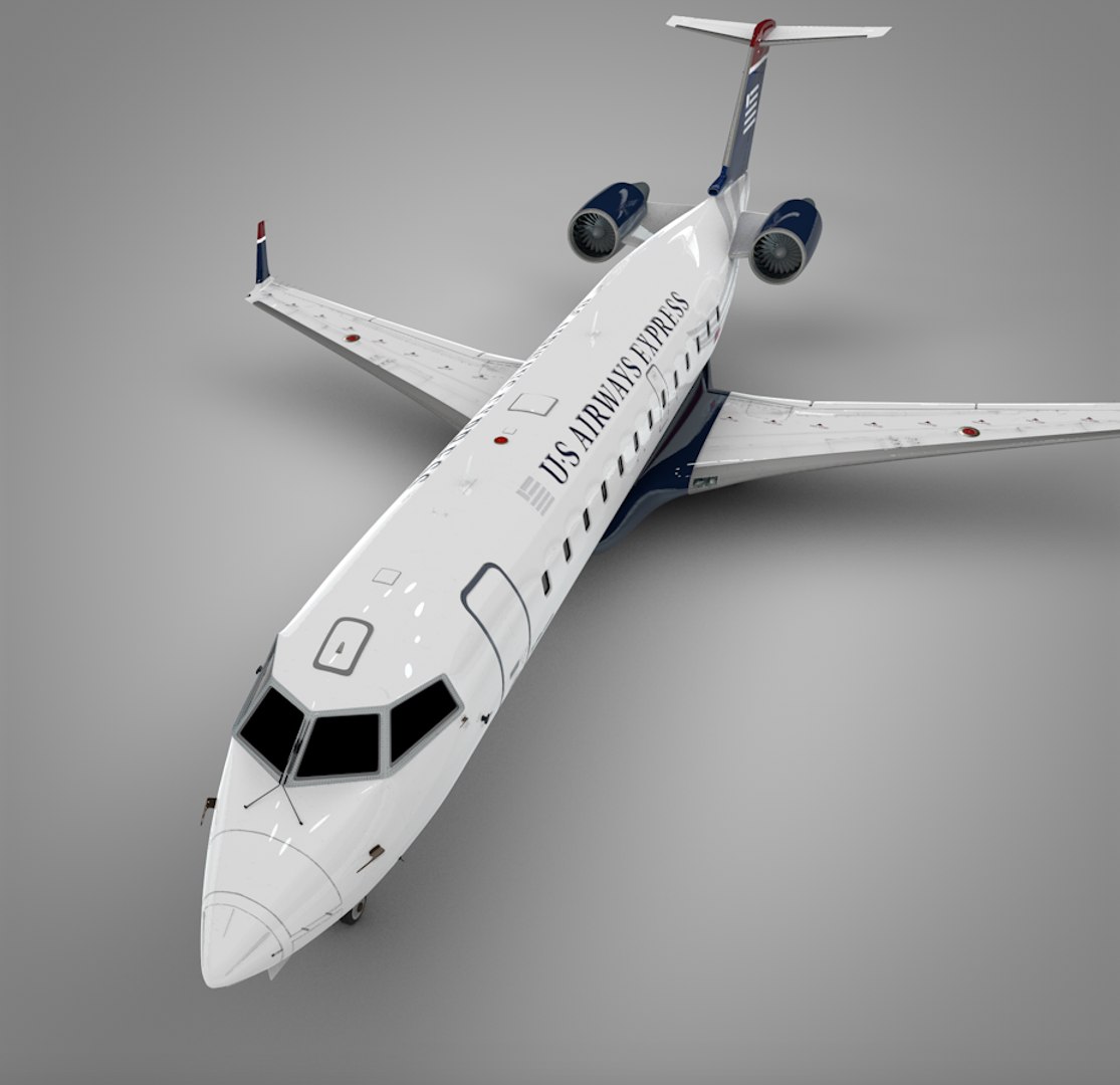 3D Air Wisconsin Airways Express Model - TurboSquid 1611918