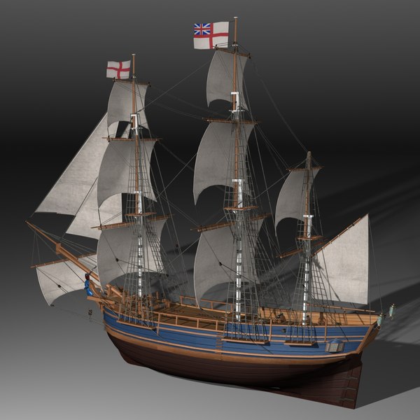 hms bounty 3d model