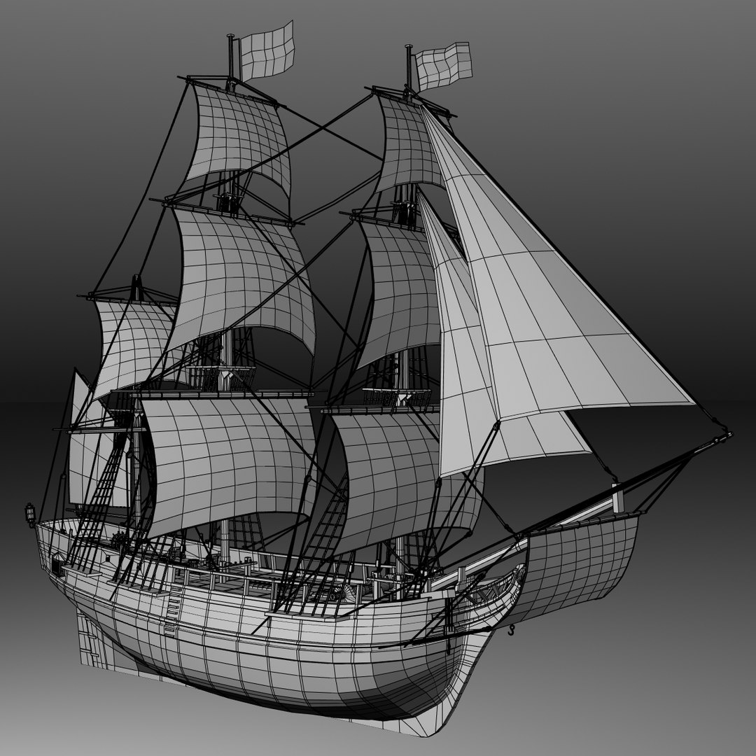 Hms Bounty 3d Model