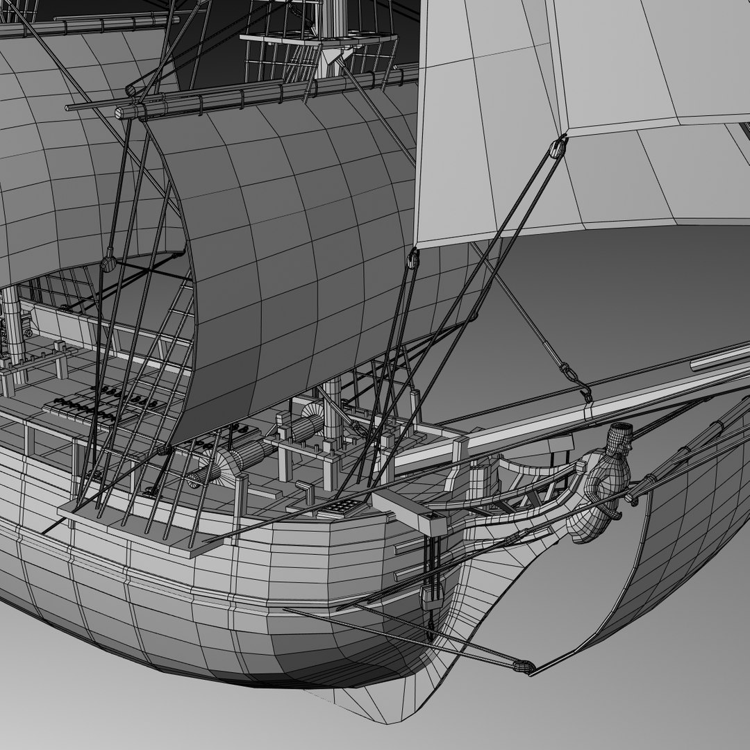 Hms Bounty 3d Model