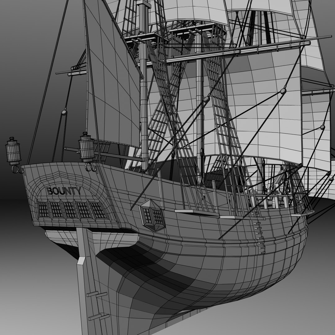 Hms Bounty 3d Model