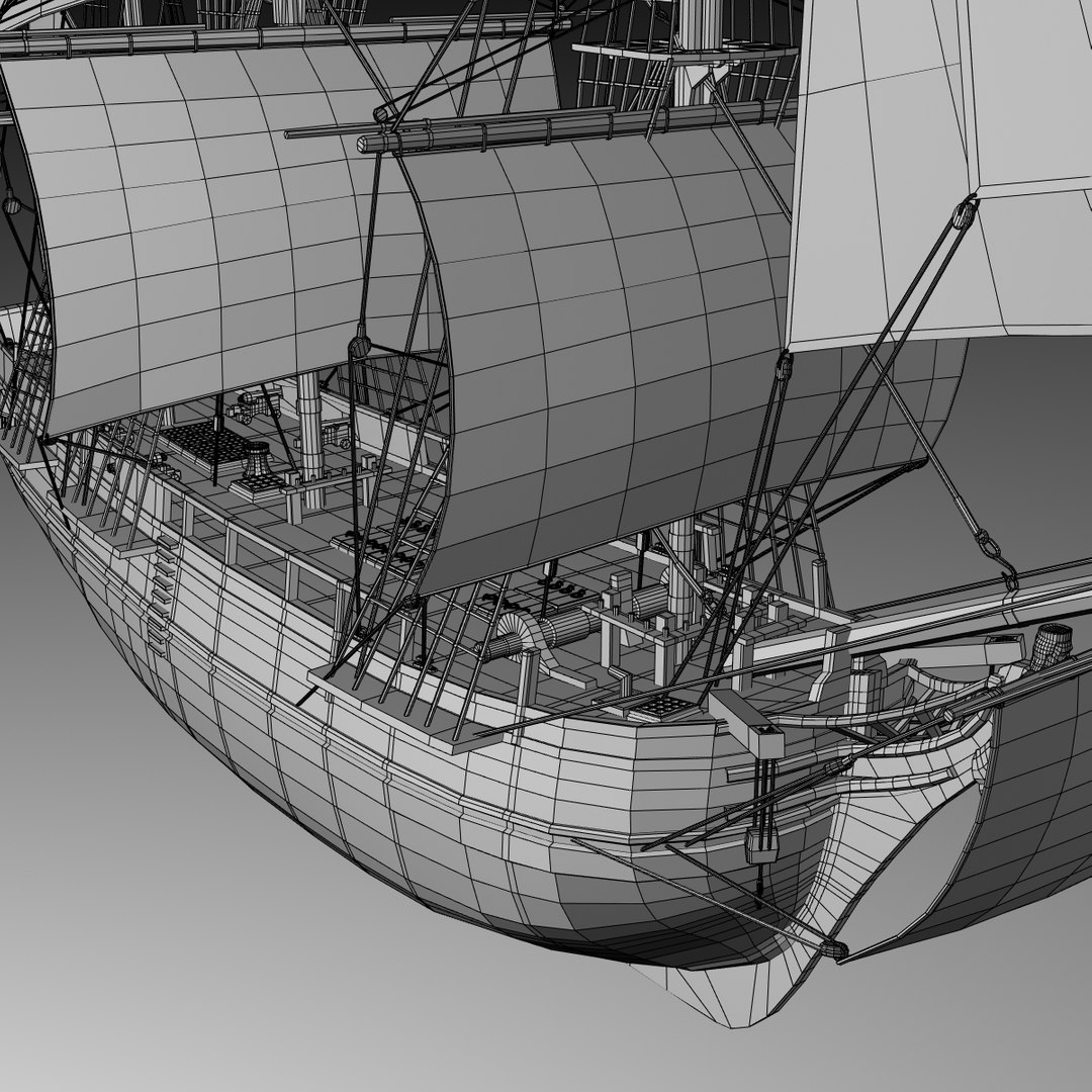 Hms Bounty 3d Model