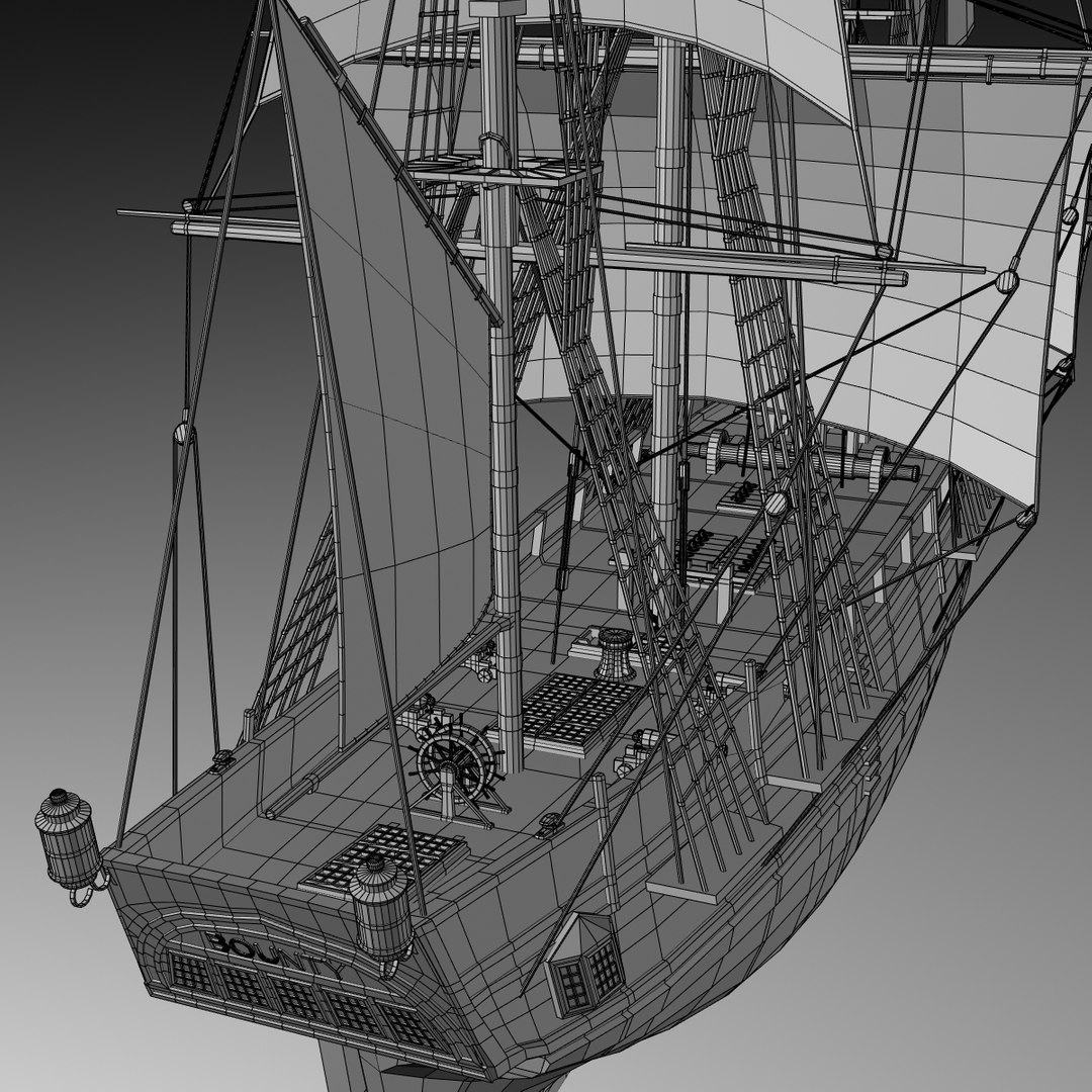Hms Bounty 3d Model