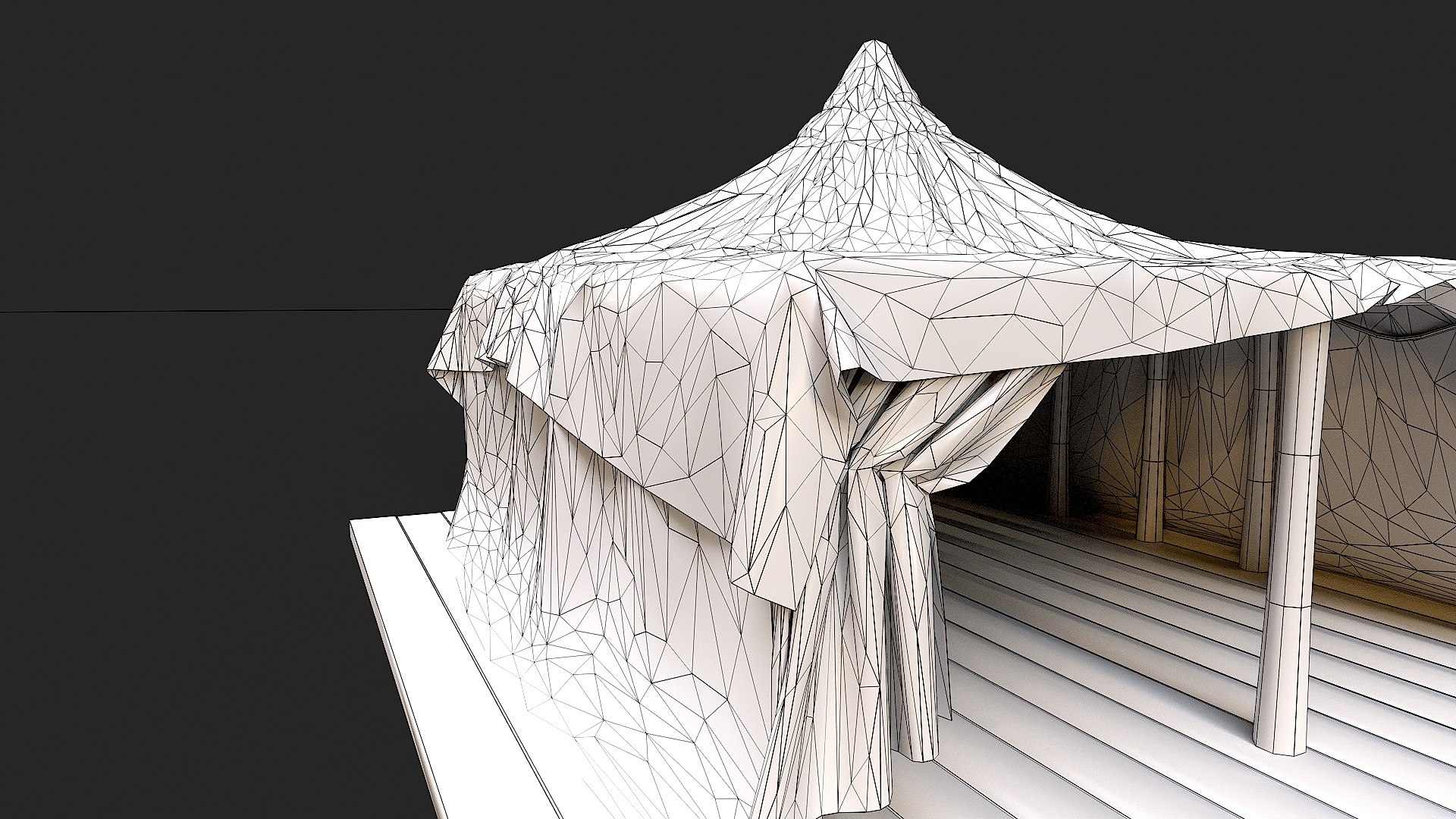 3D Model Old Traditional Eastern Nomads Tent 3 - TurboSquid 2360429