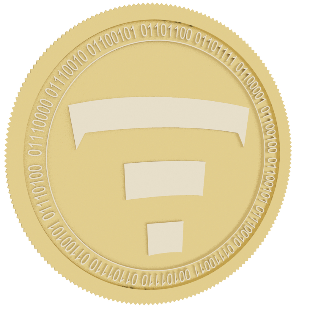 3D tierion gold coin - TurboSquid 1556640