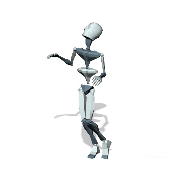 Motion FBX girl shock panic