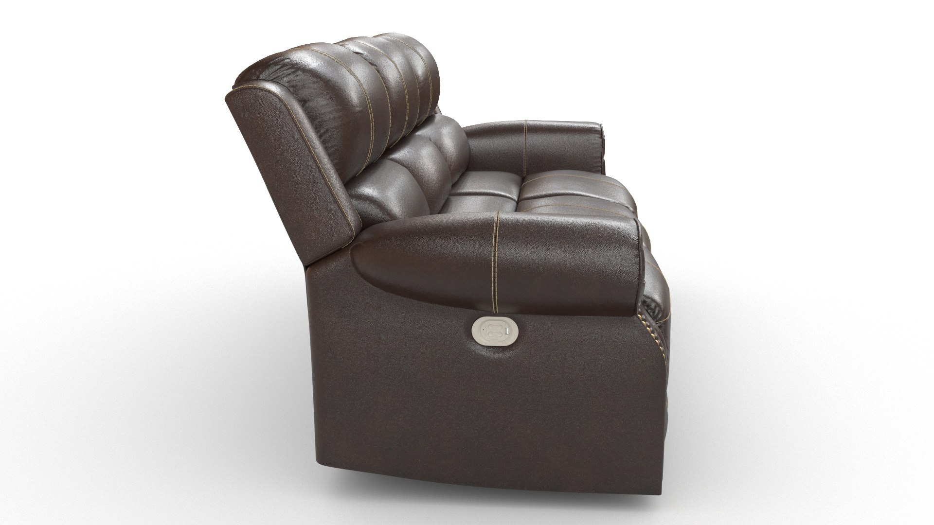3D Model Reclining Sofa - TurboSquid 2131519