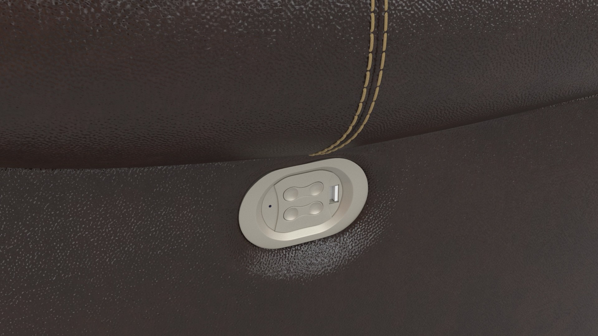 3D Model Reclining Sofa - TurboSquid 2131519