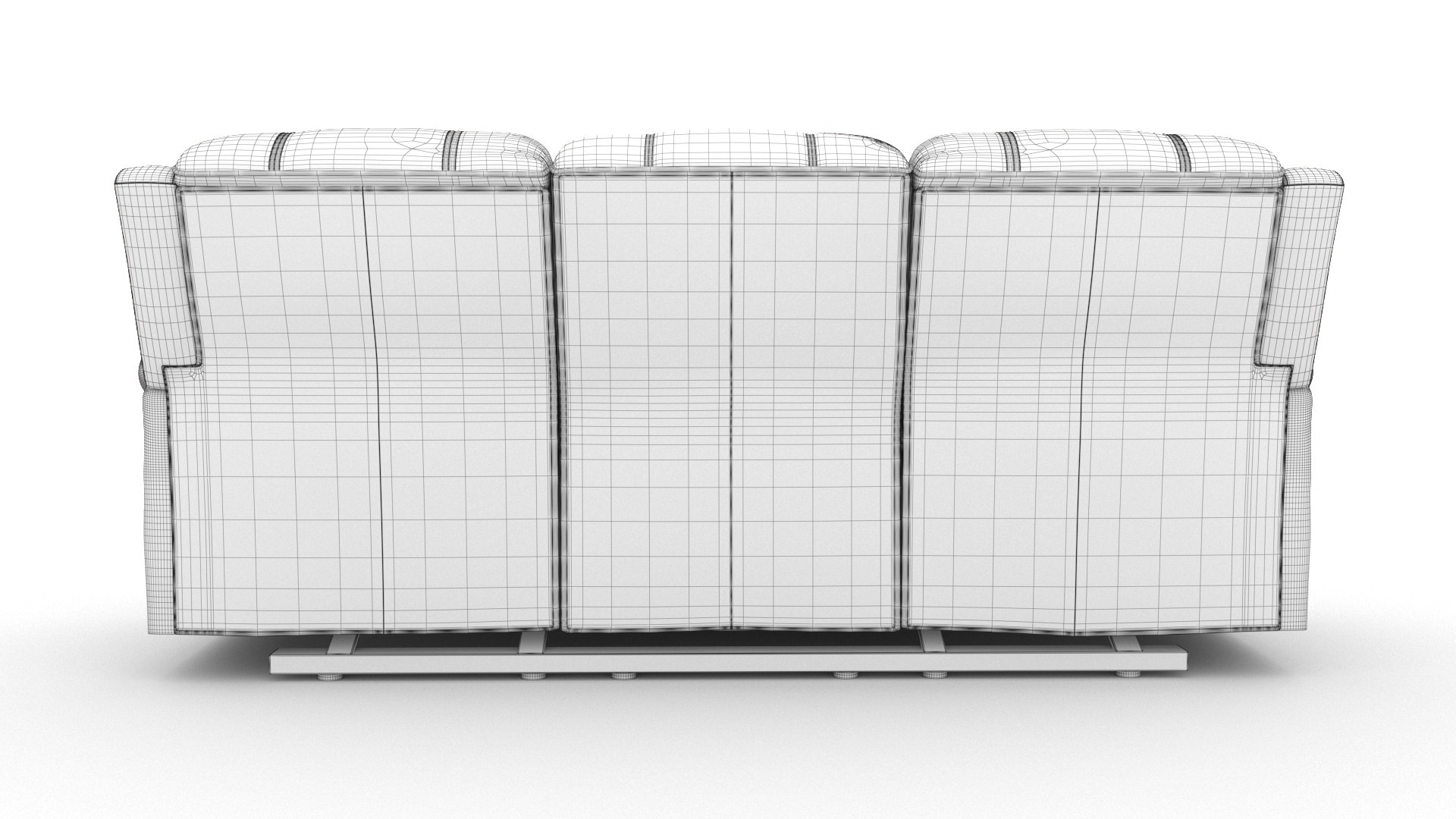 3D Model Reclining Sofa - TurboSquid 2131519