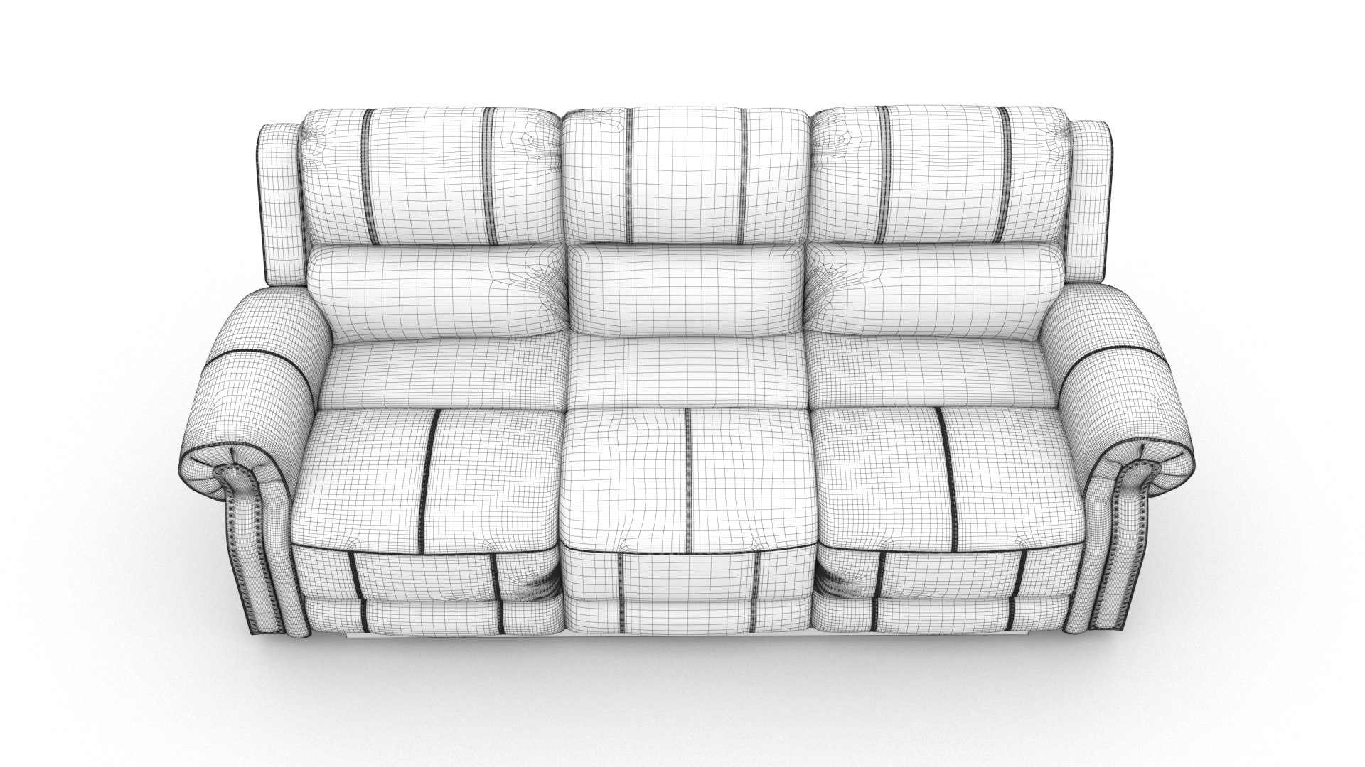 3D Model Reclining Sofa - TurboSquid 2131519