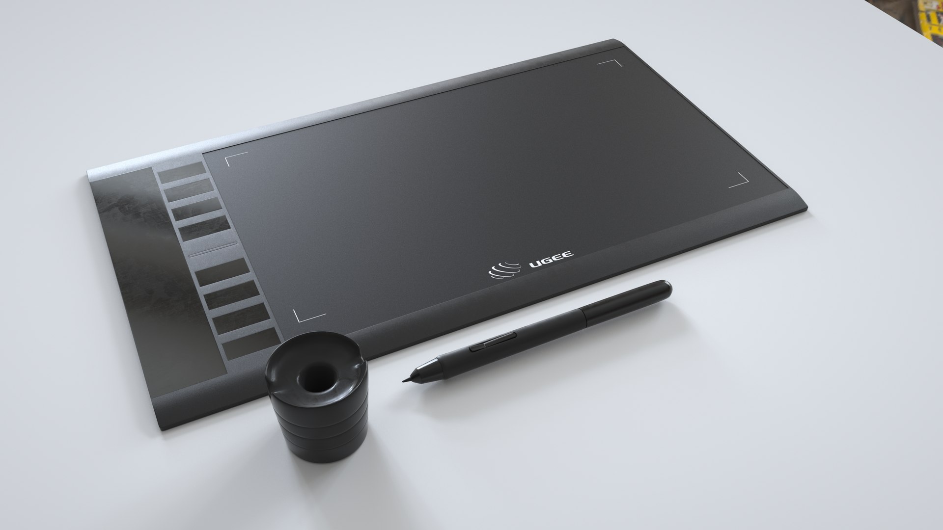 Digital Graphics Tablet 3D - TurboSquid 1568979