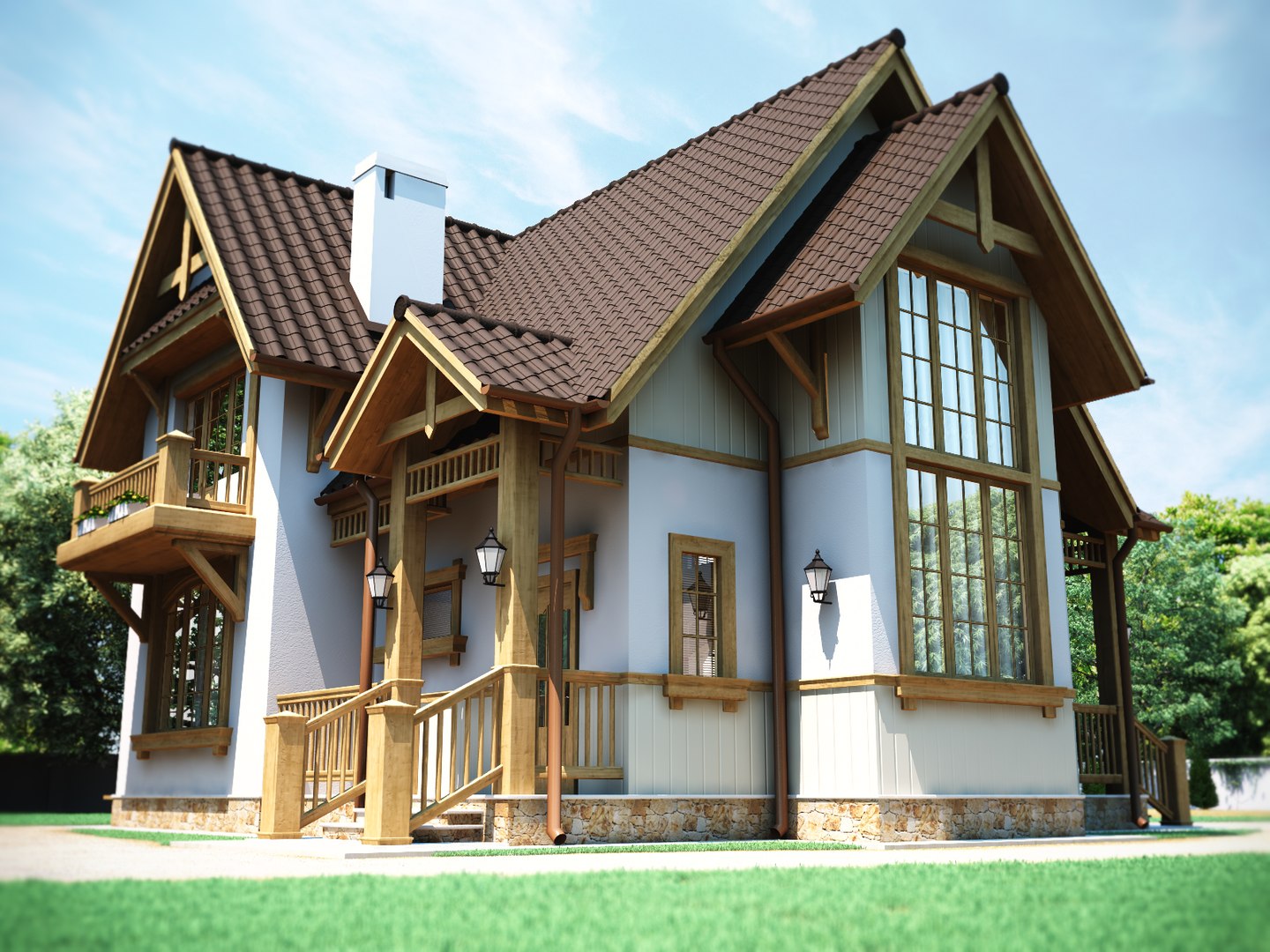 Country House 3d Model