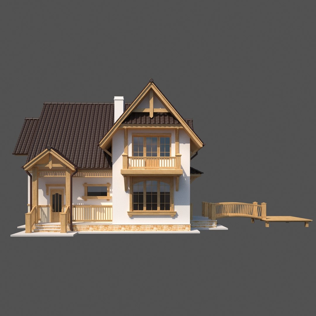 Country House 3d Model