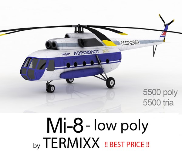 3d model helicopter mi-8