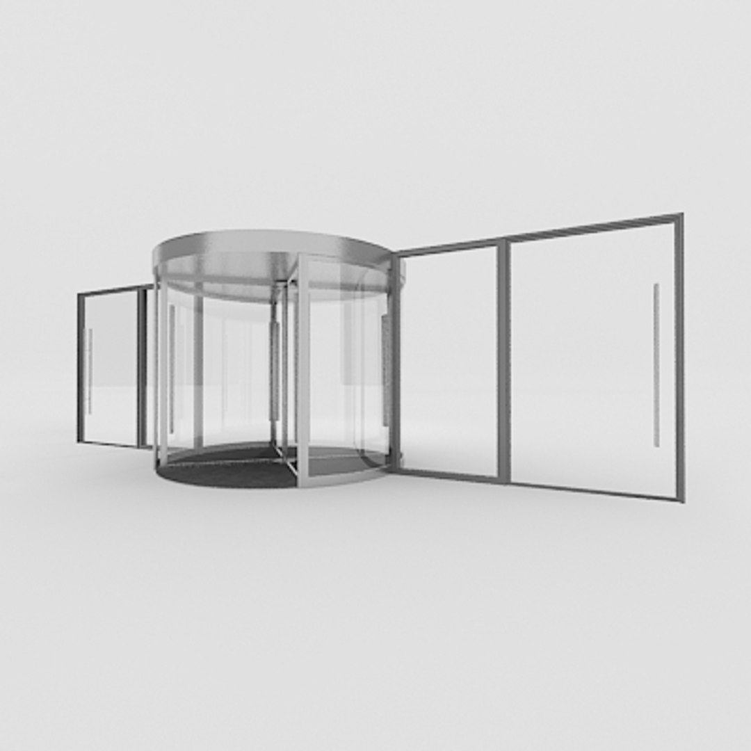 3d model revolving door