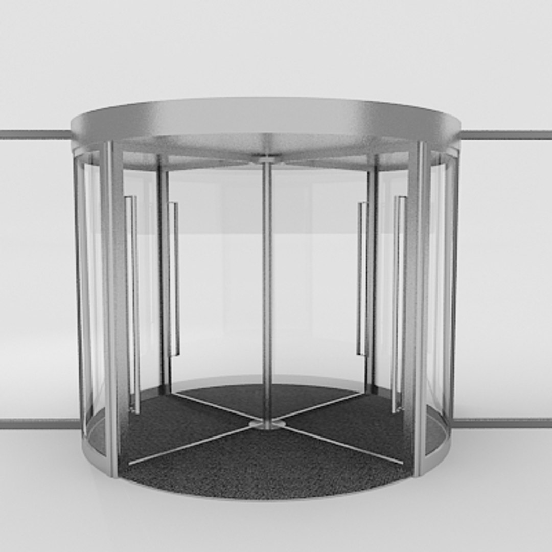 3d model revolving door