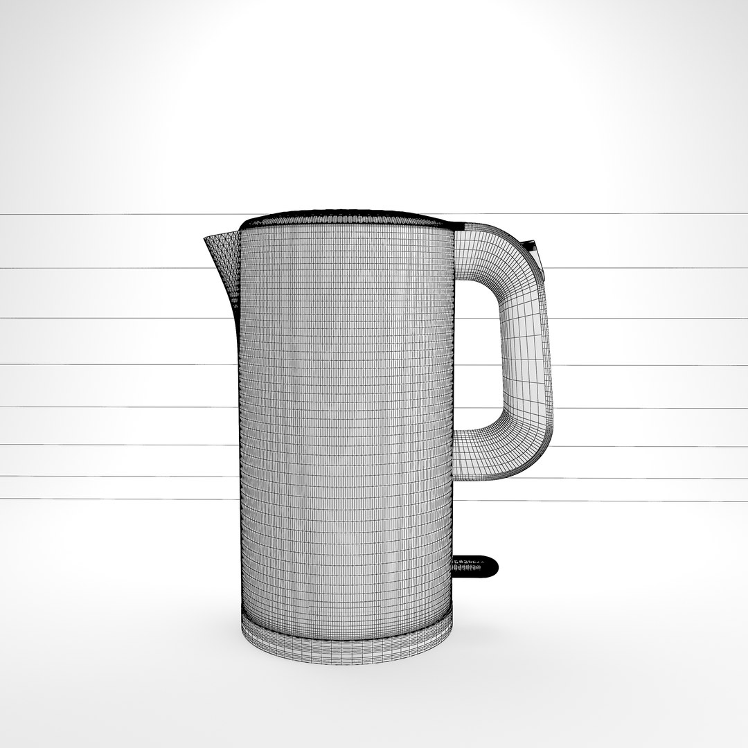3D Model Electric Kettle Black- 3D Model Ready To Render Inside 3dsMax ...