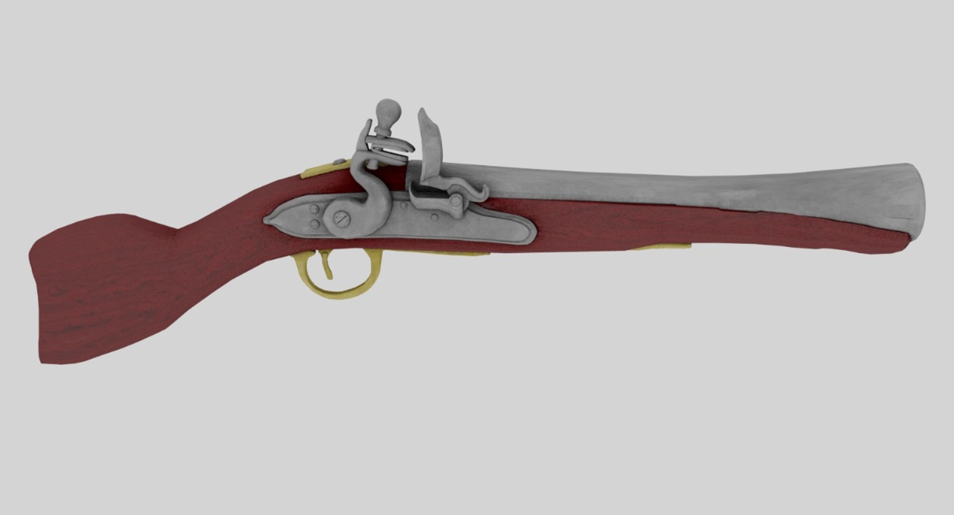 3D Blunderbuss Basic - TurboSquid 1212123