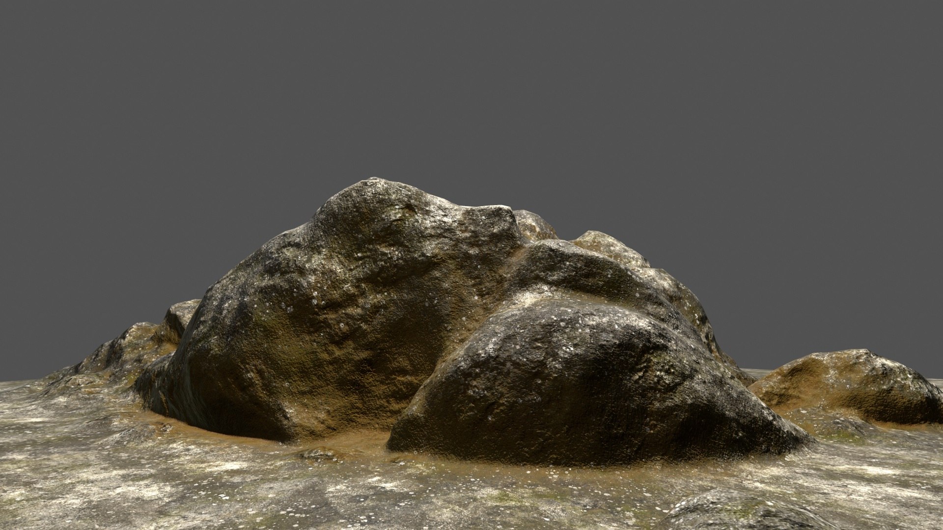 3d Model Rock 1