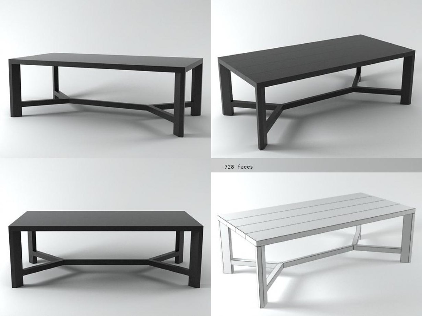 3D Zeus Table 220 Model - TurboSquid 1188663