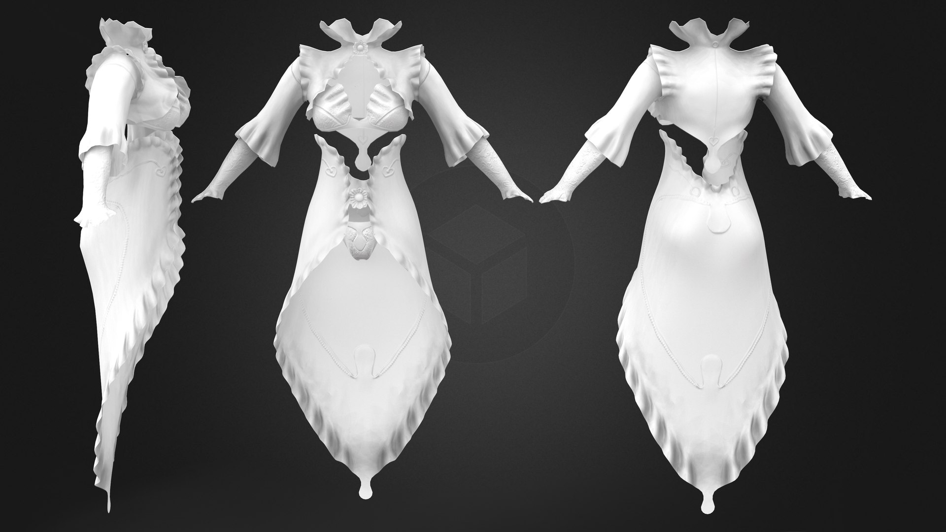 3D Cosplay Shell Outfit Model - TurboSquid 1728445