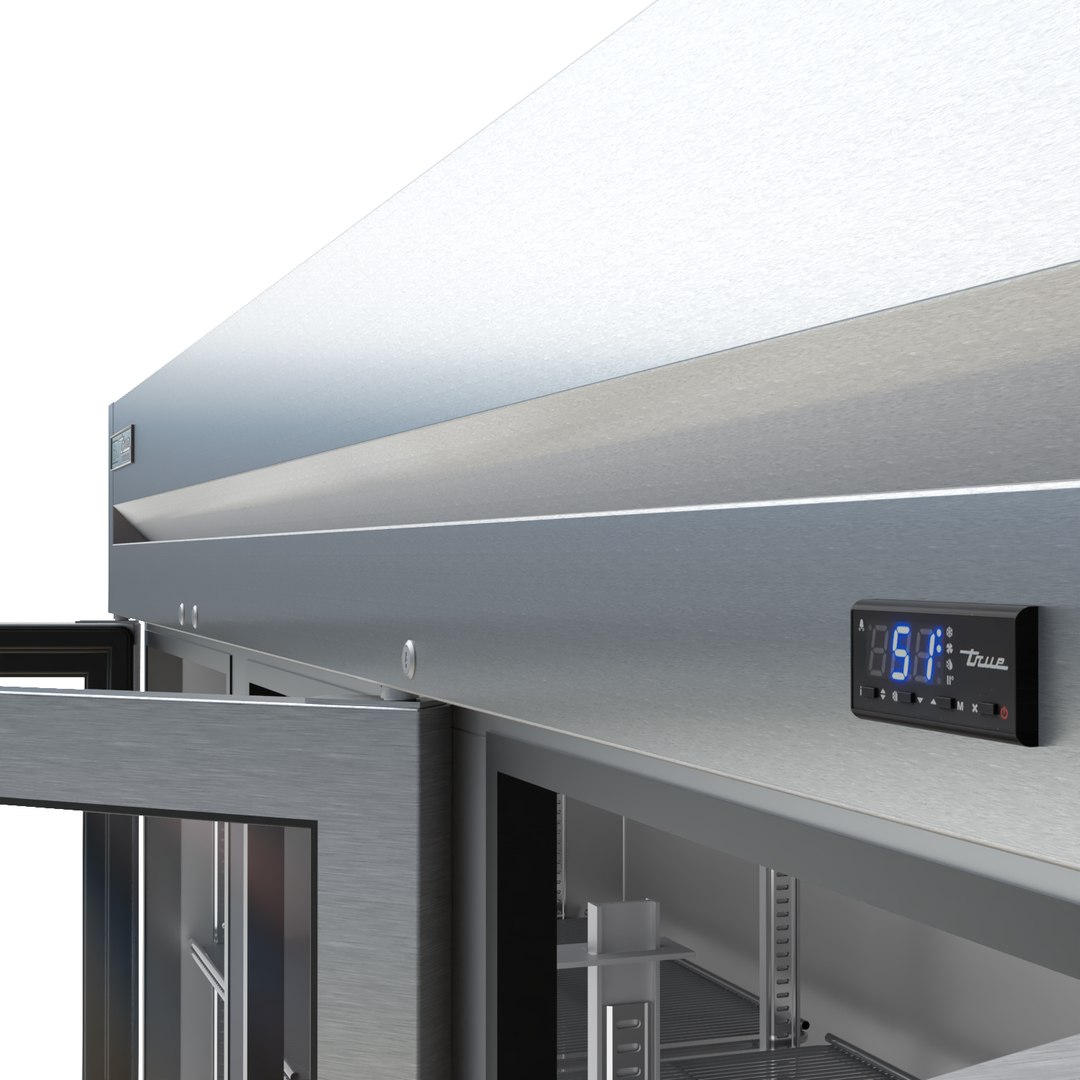 3D REFRIGERATOR AND FREEZER REACH-IN TRUE T-72-HC Model - TurboSquid ...