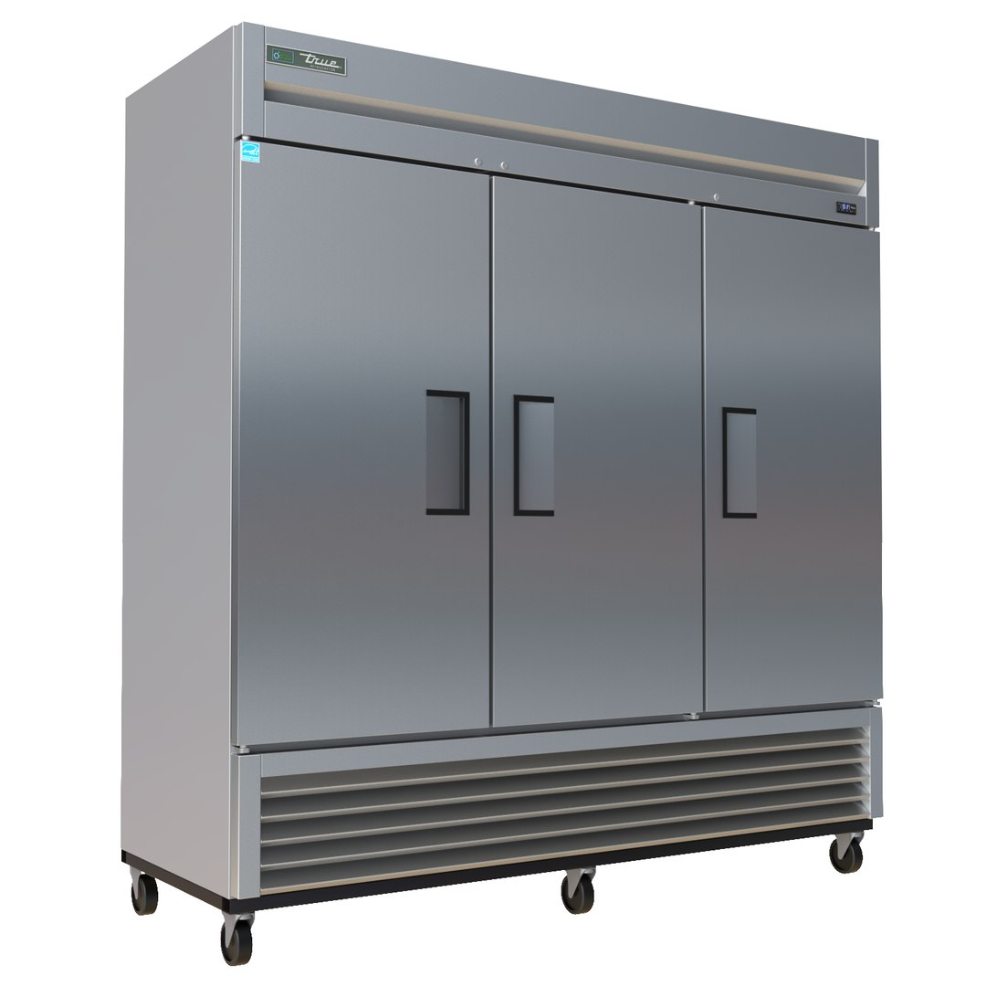 3D REFRIGERATOR AND FREEZER REACH-IN TRUE T-72-HC Model - TurboSquid ...