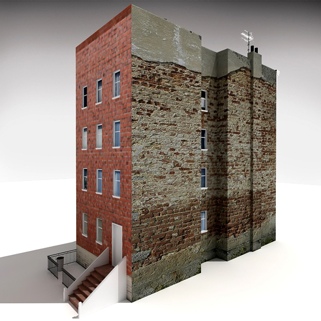 downtown building 3d model