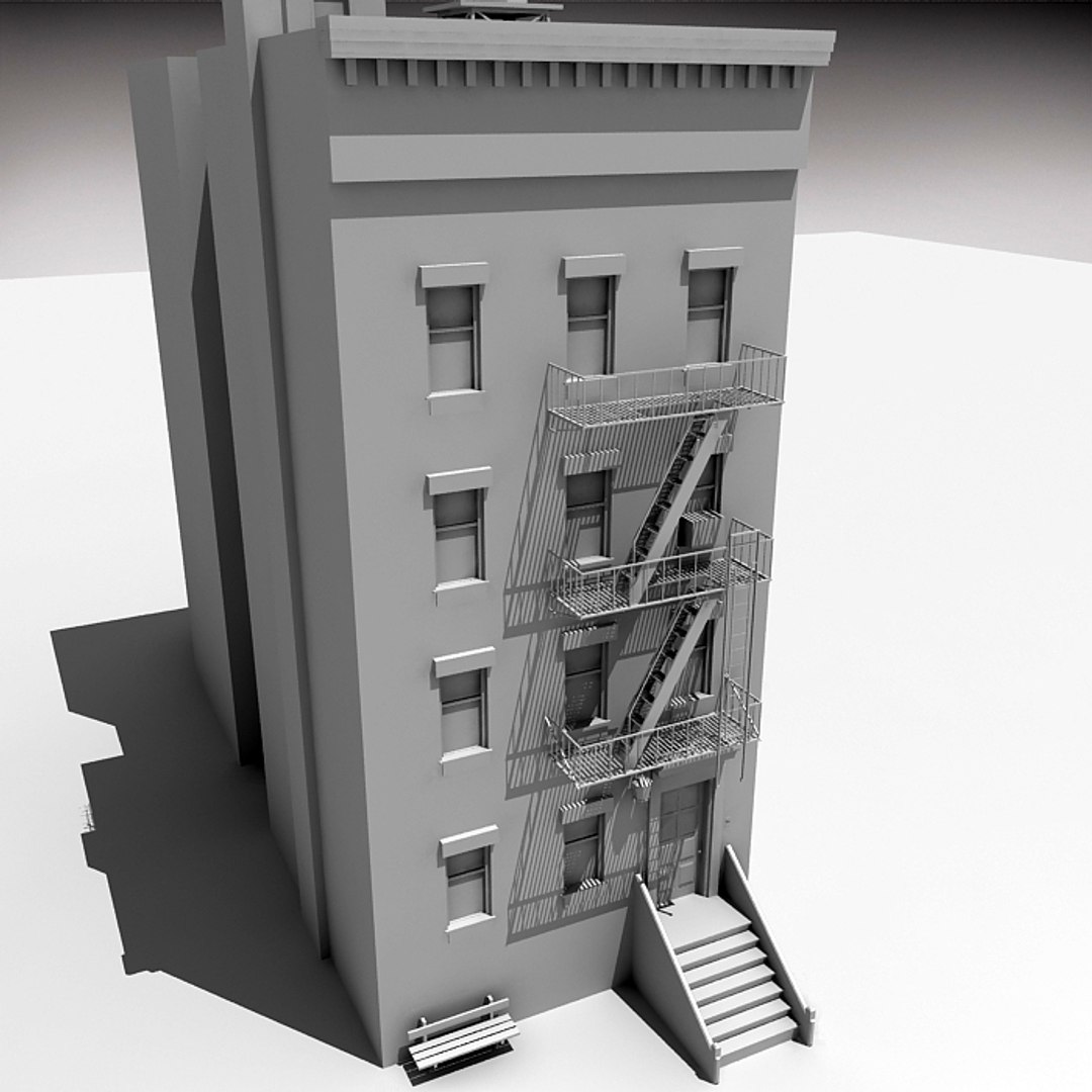 downtown building 3d model