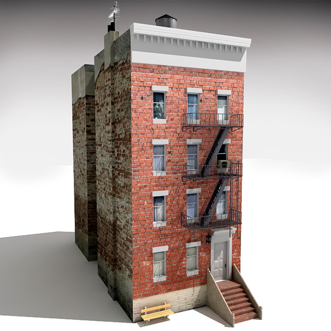 downtown building 3d model