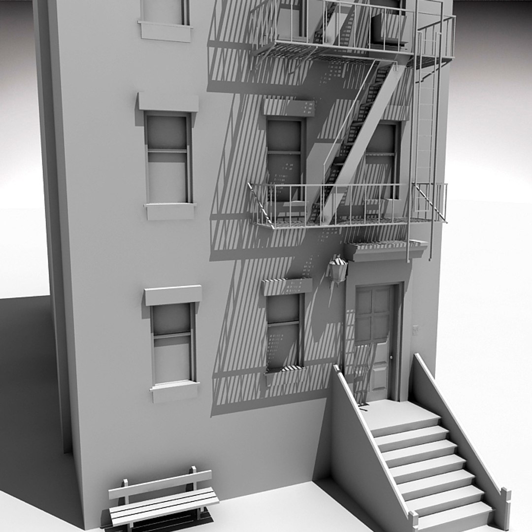 downtown building 3d model