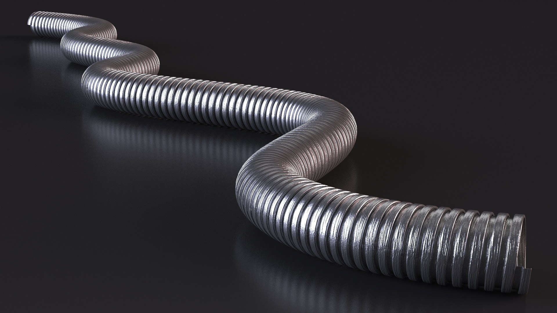 Galvanized Steel Flexible Conduit 3D Model - TurboSquid 2134665
