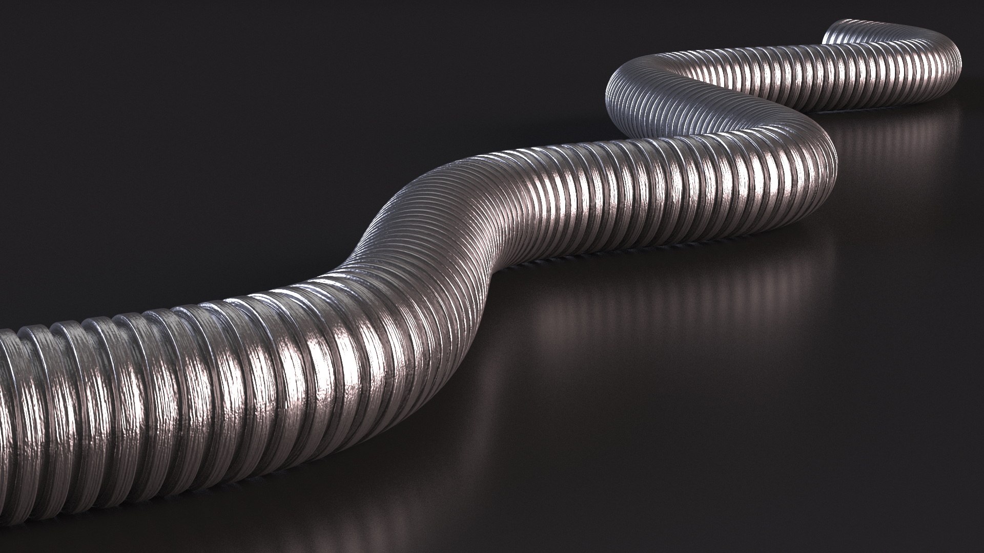 Galvanized Steel Flexible Conduit 3D Model - TurboSquid 2134665