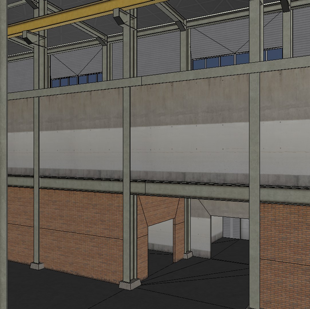 Angar Vehicles Interior 3d Max