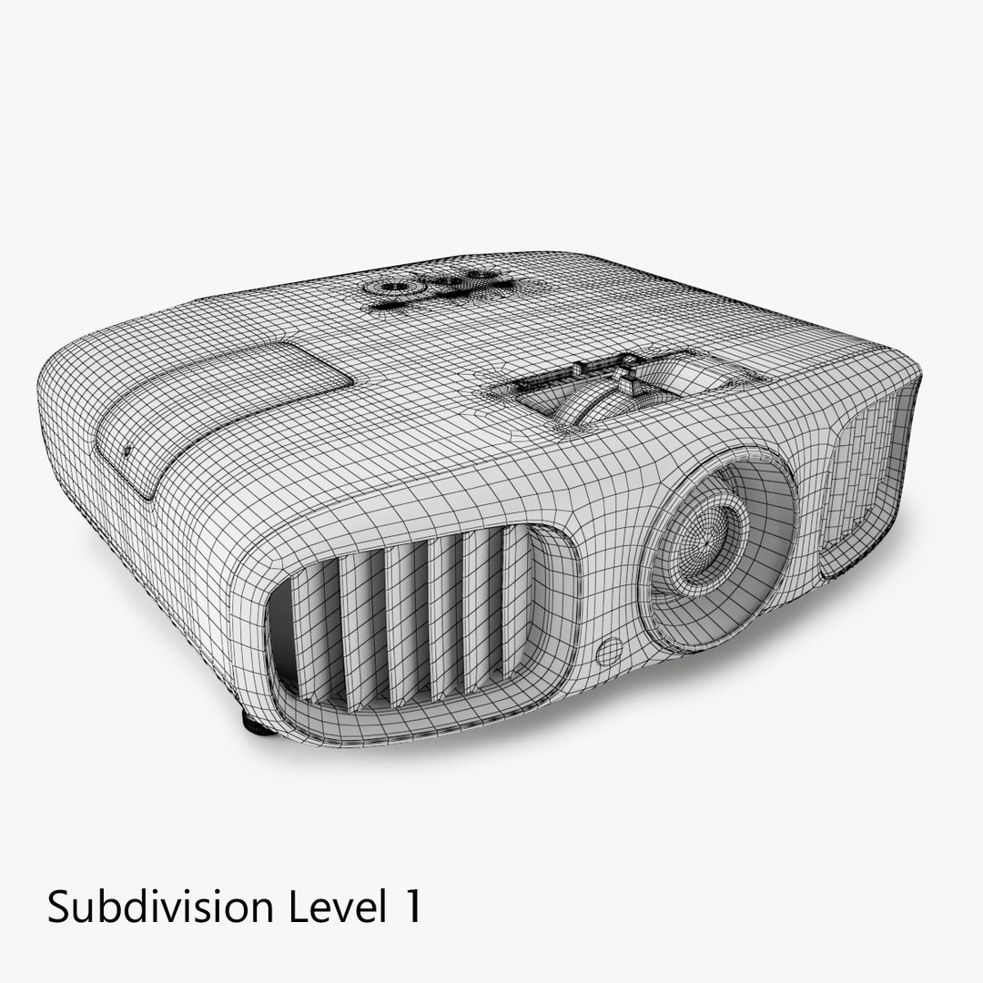 epson powerlite 3020e projector 3d model
