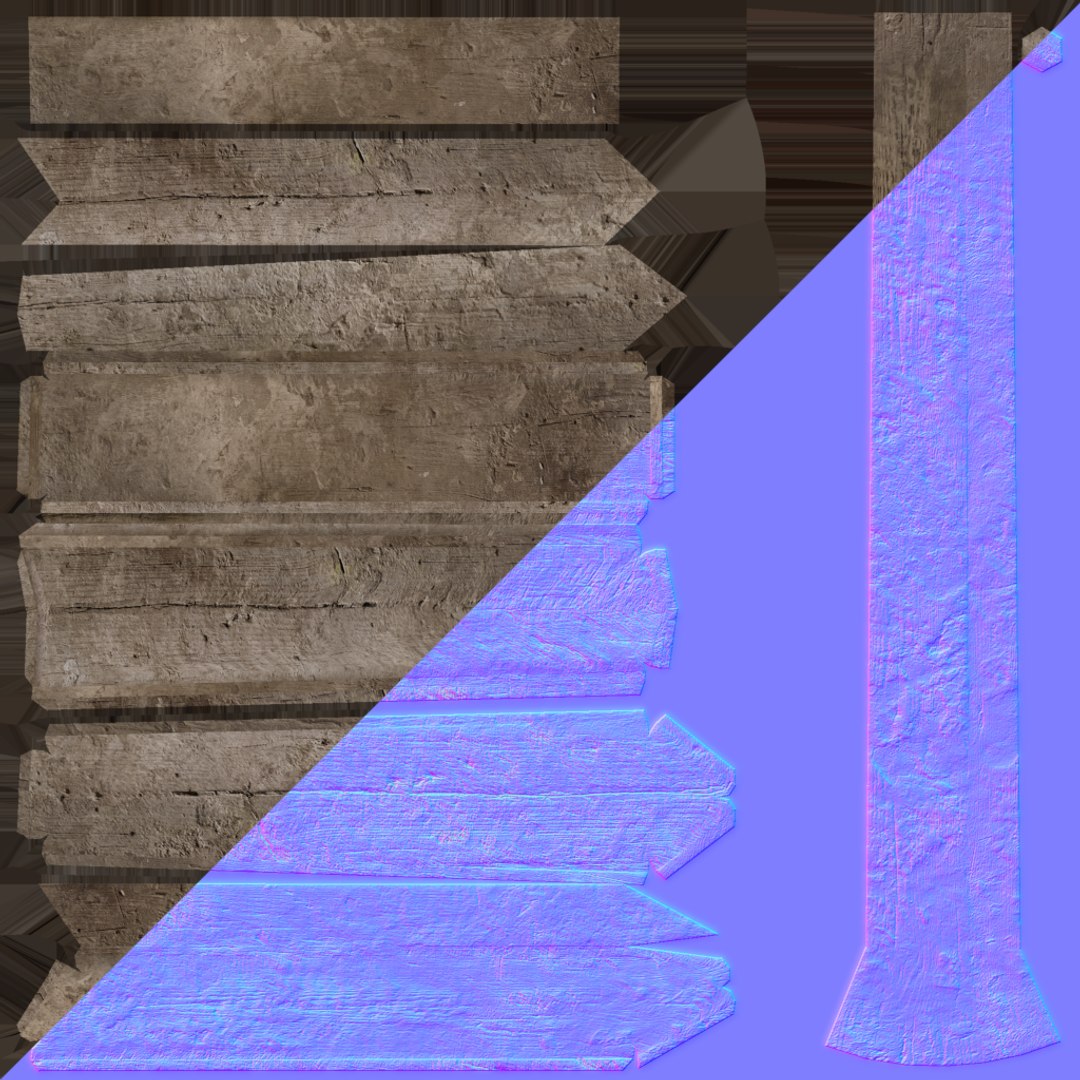 3D Model Customizable Wooden Road Sign - TurboSquid 1501622