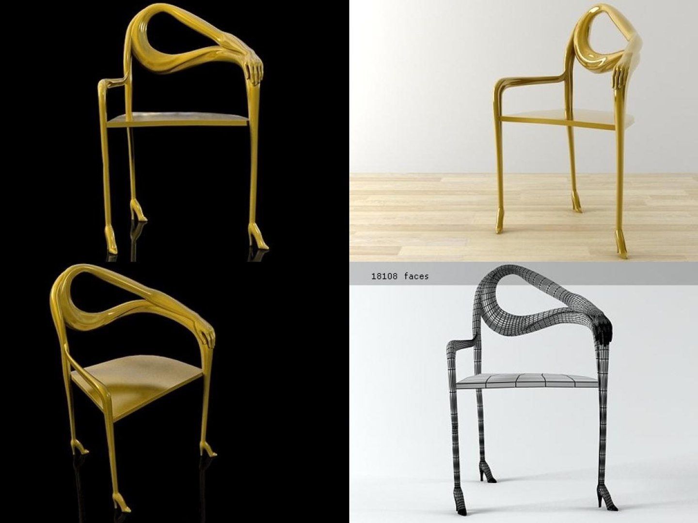 3D Leda Chair - TurboSquid 1185757