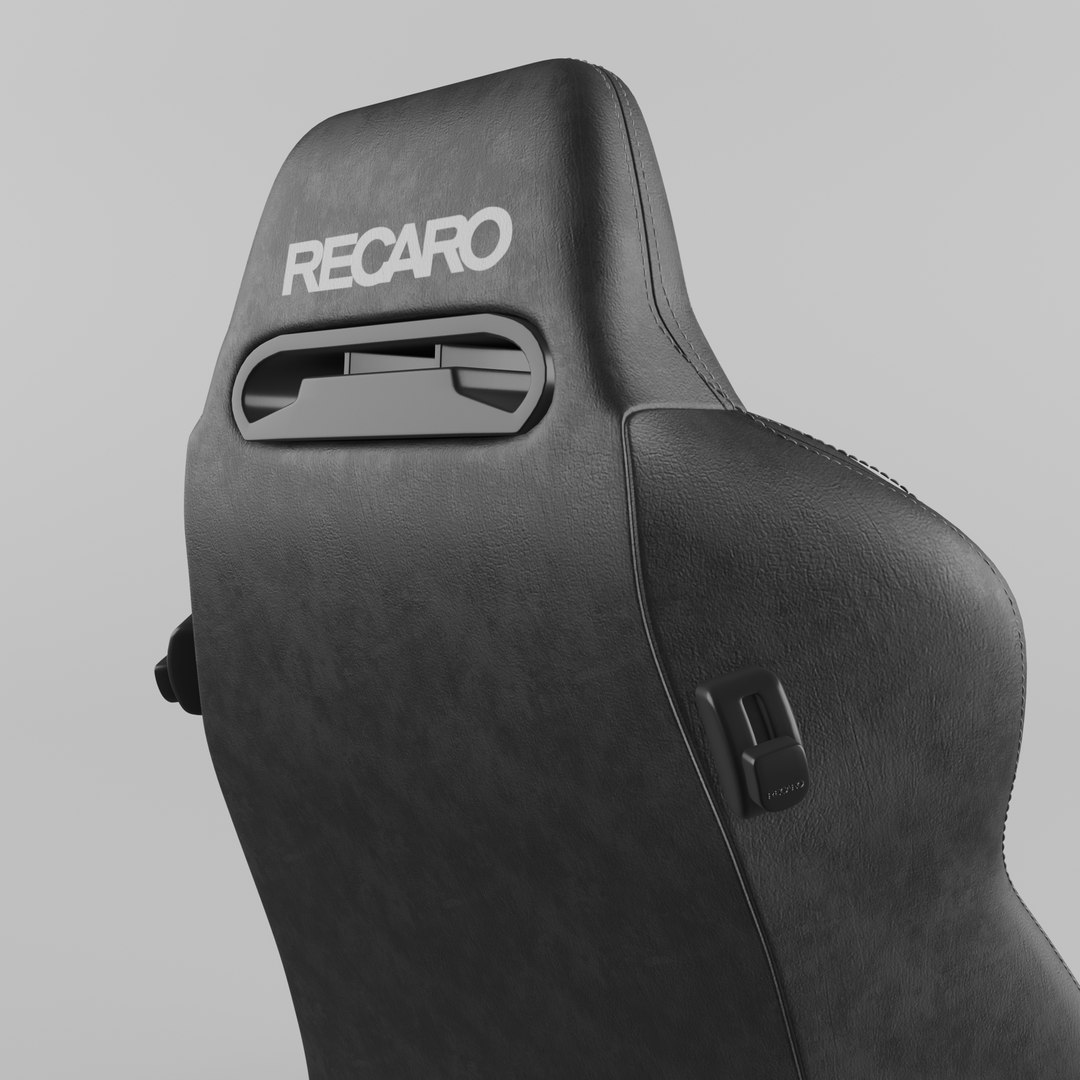 3D RECARO Speed V Yellow Seat Model - TurboSquid 1772797
