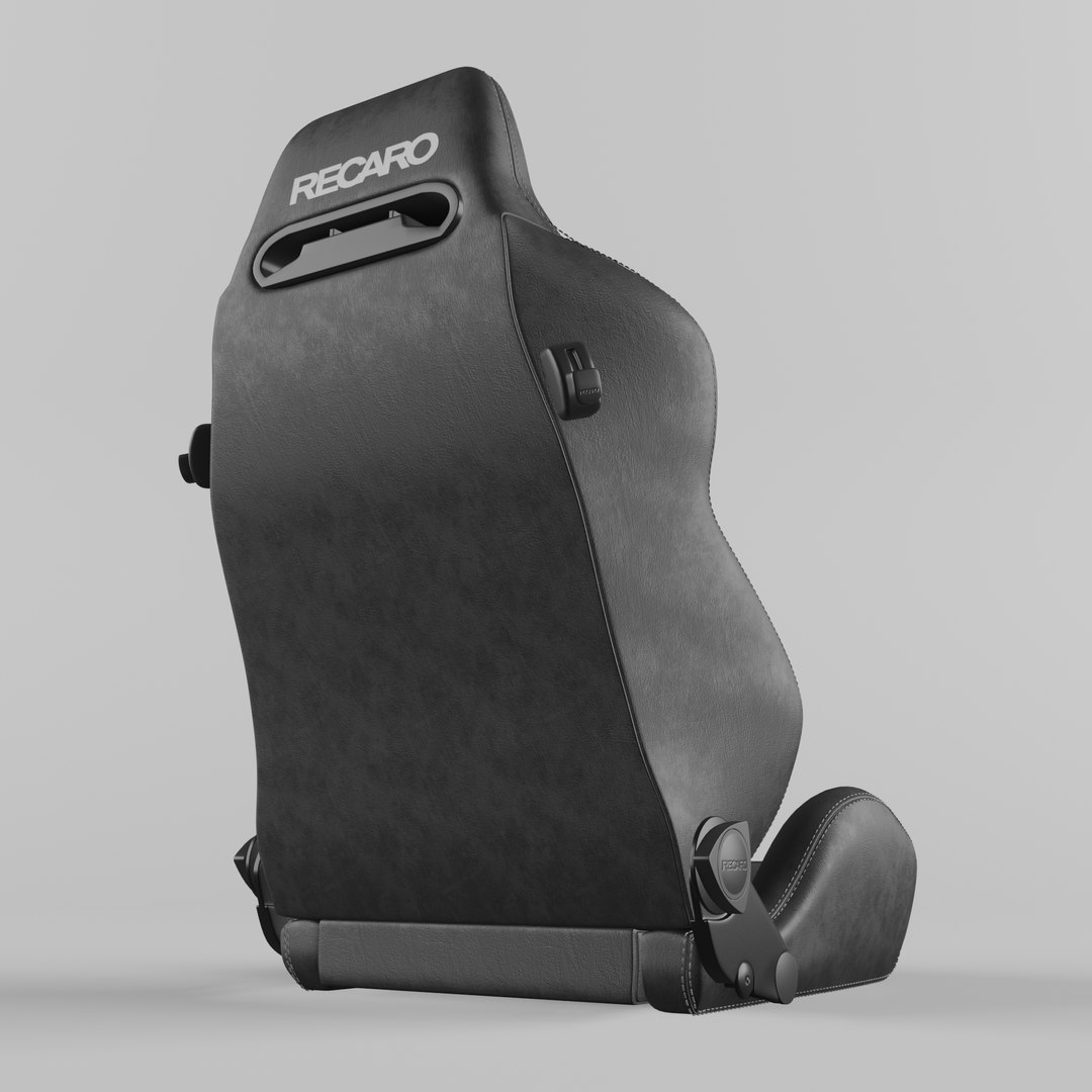 3D RECARO Speed V Yellow Seat Model - TurboSquid 1772797