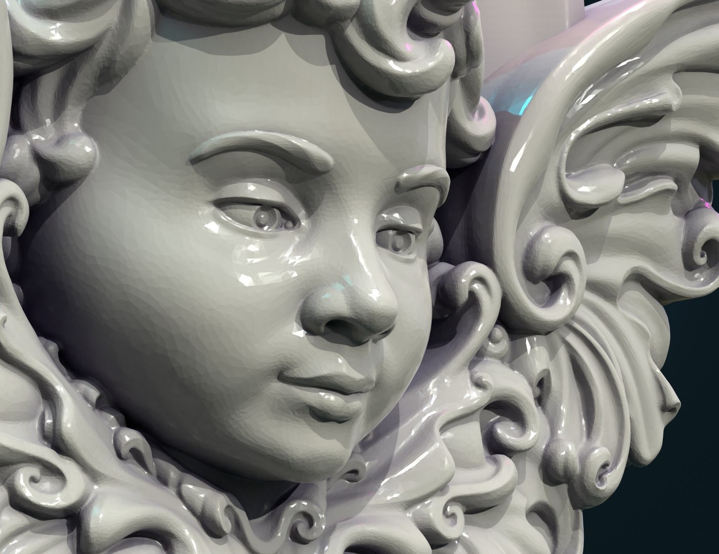 3D Angel Bas-relief - TurboSquid 1640431