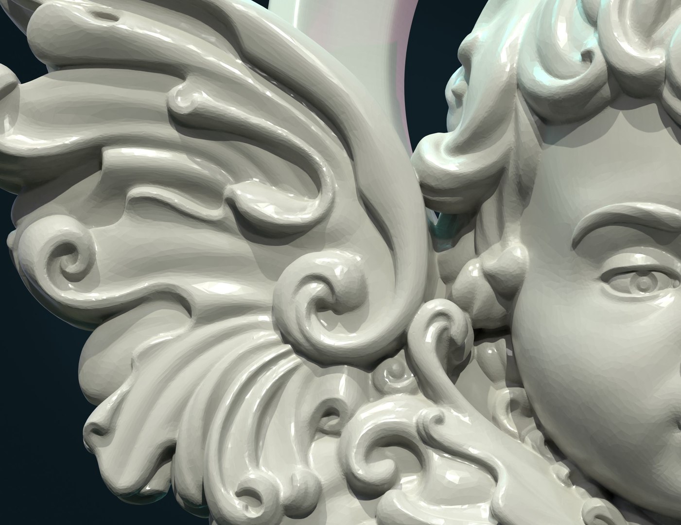 3D Angel Bas-relief - TurboSquid 1640431