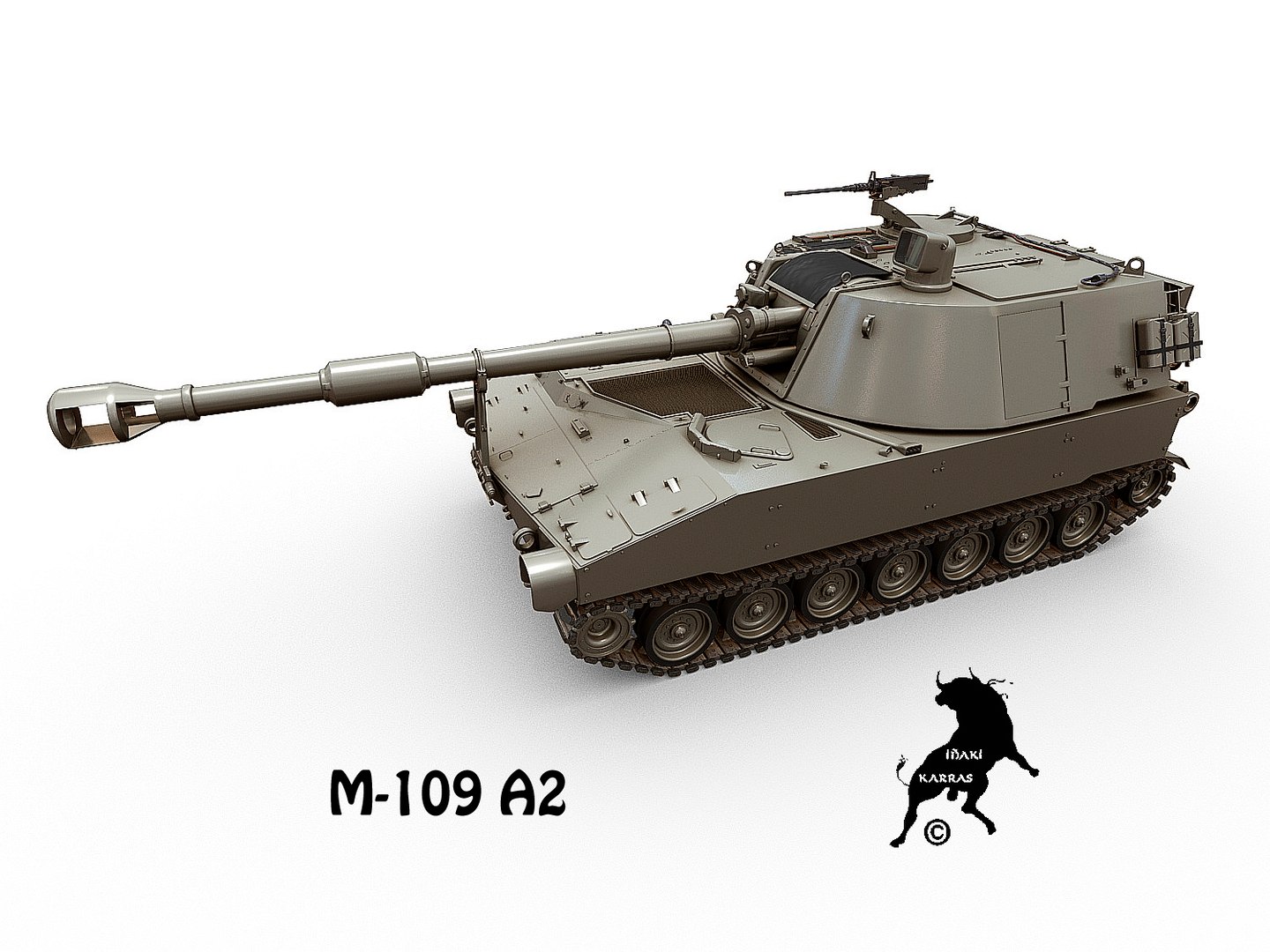 3d M-109 A2 Artillery Model